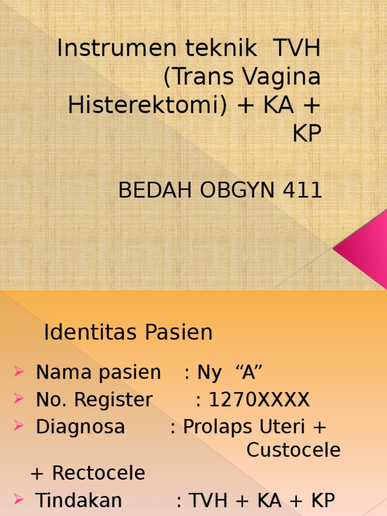 Teknik TVH: Prosedur dan Instrumen | PDF | Sains & Matematika