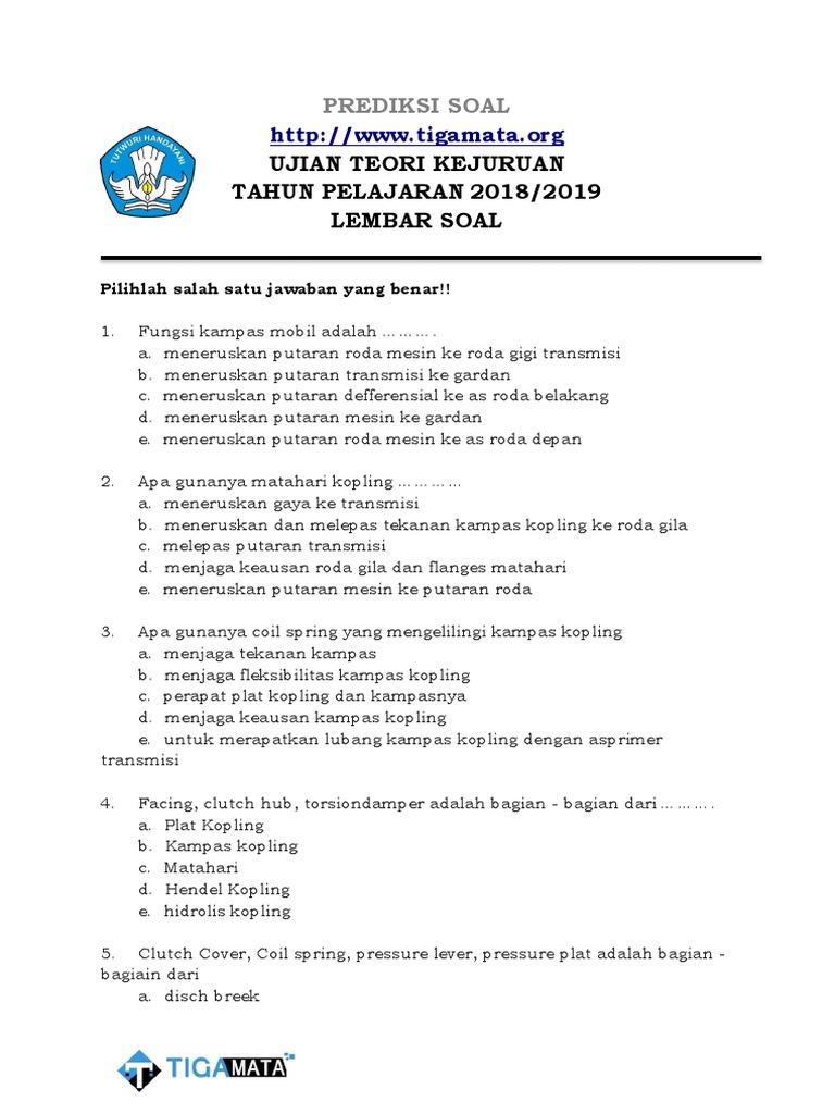 Soal TKR | PDF