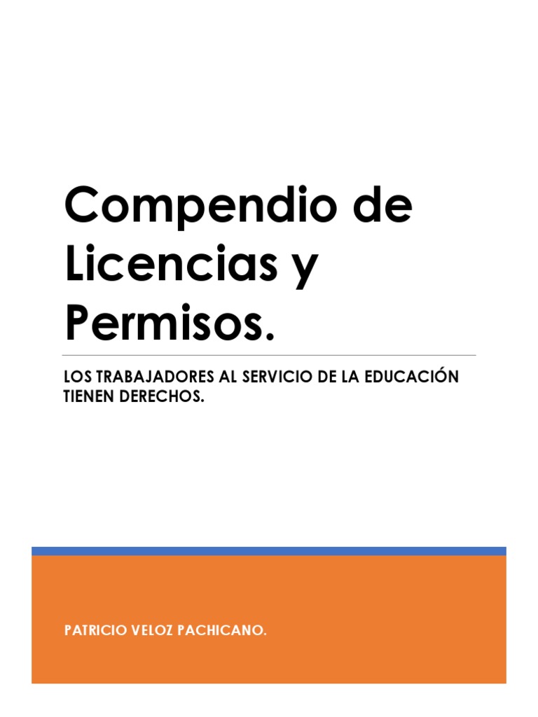 Compendio de Licencias y Premisos | PDF