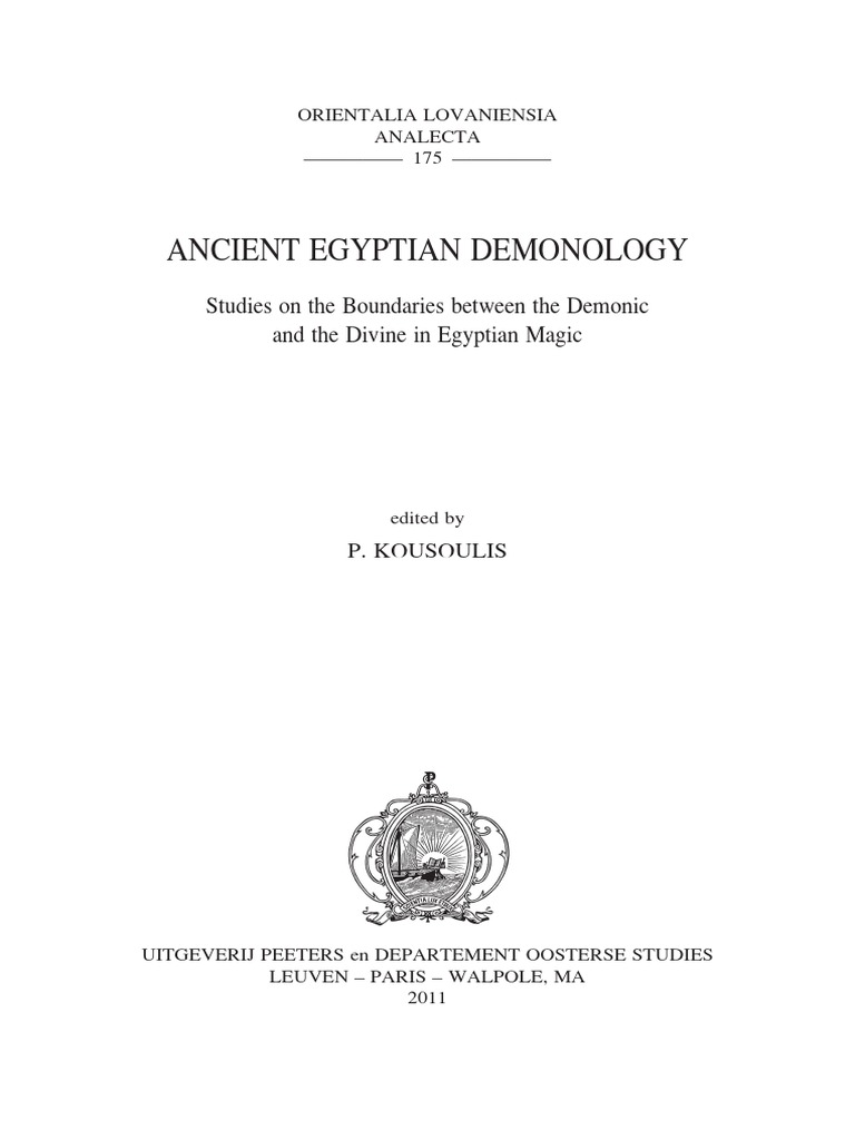 Ancient Egyptian Demonology PDF | PDF