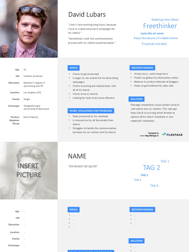 Customer Avatar Template | PDF | Art