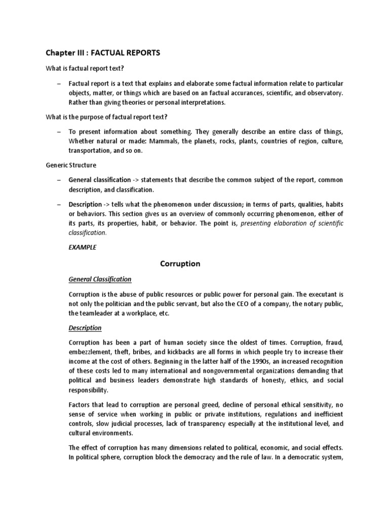 Factual Reports | PDF | Social Science | Foreign Language Studies