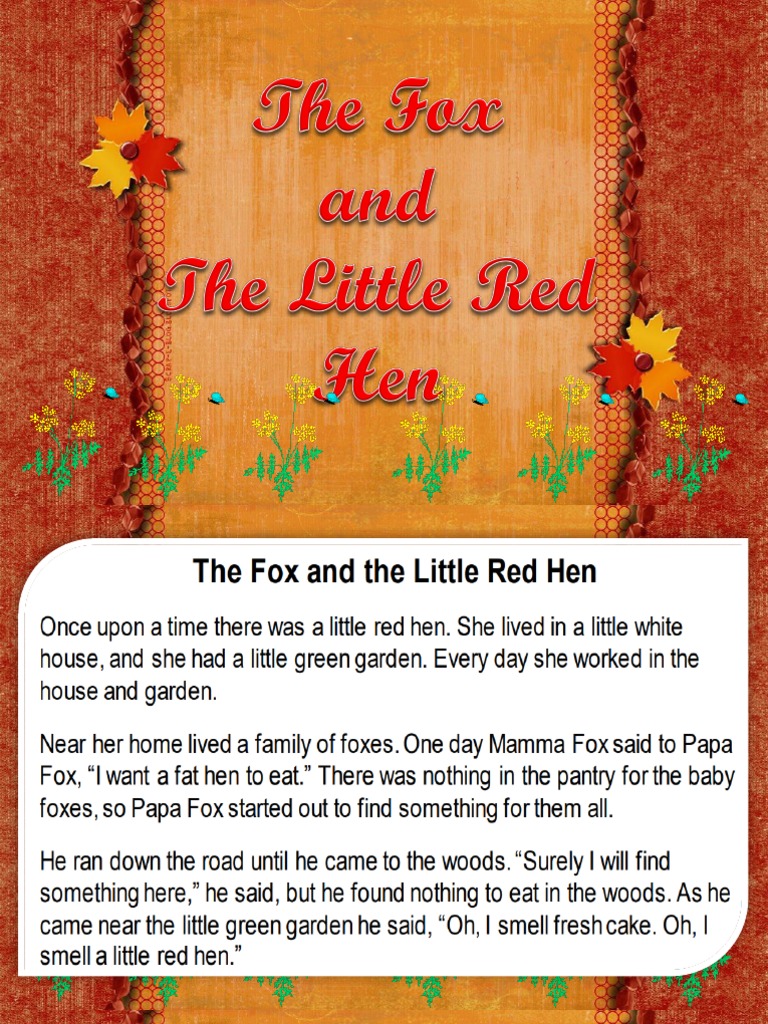 The Fox and The Little Red Hen | PDF