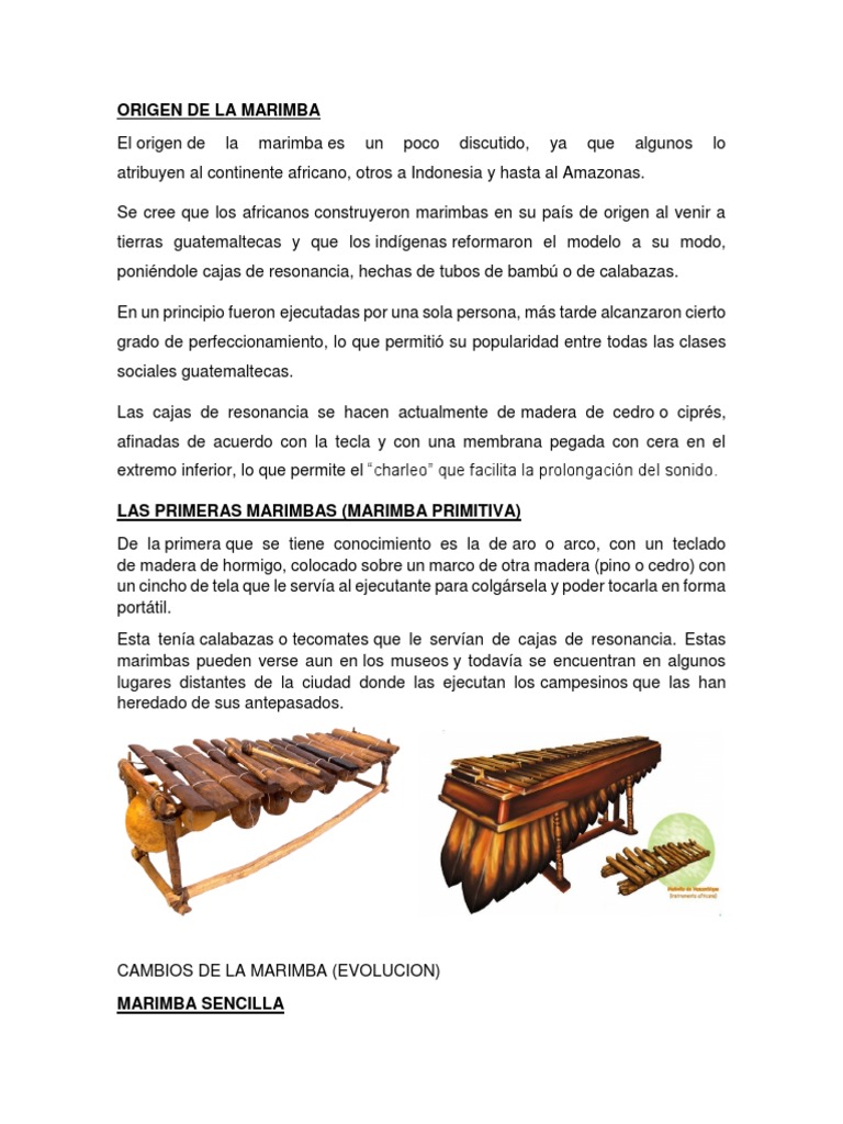 Origen de La Marimba | PDF