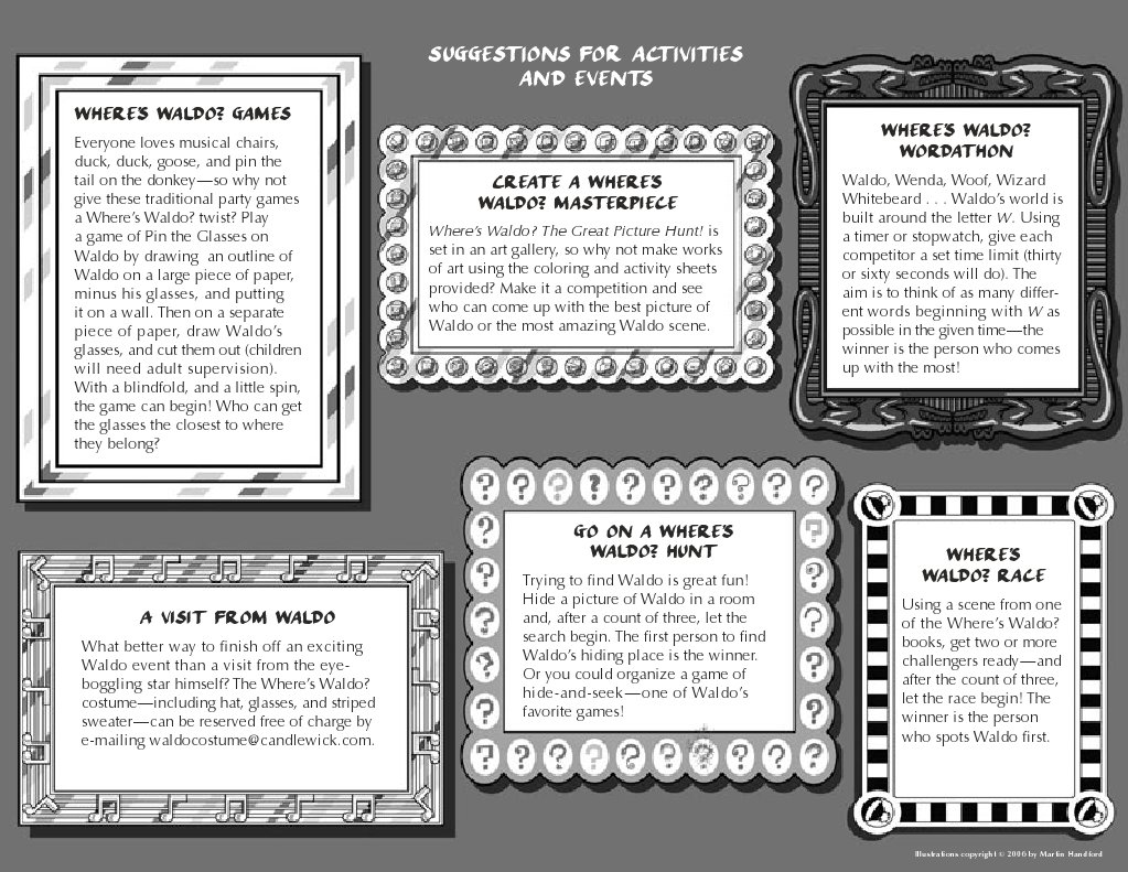 Where's Waldo? Activity Sheet #4 Events | PDF | Leisure