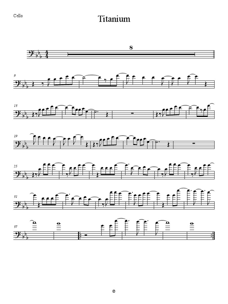 Titanium - Cello | PDF