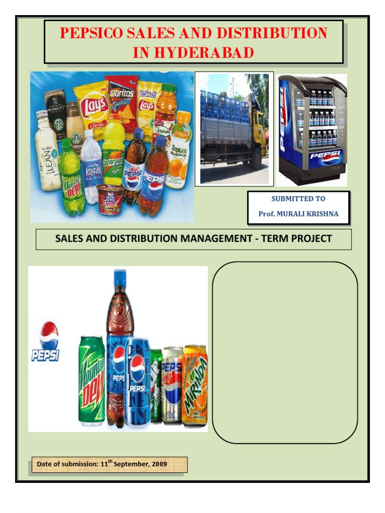 PepsiCo Sales and Distribution in Hyderabad | PDF | Pepsi Co | Retail