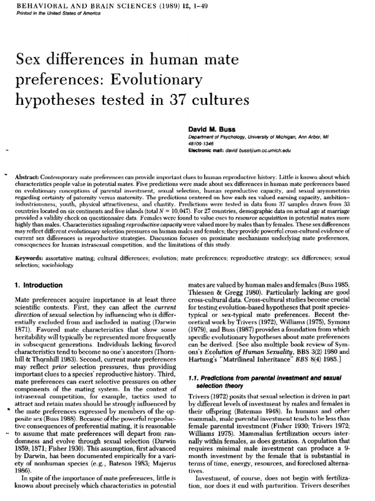 David Buss | PDF