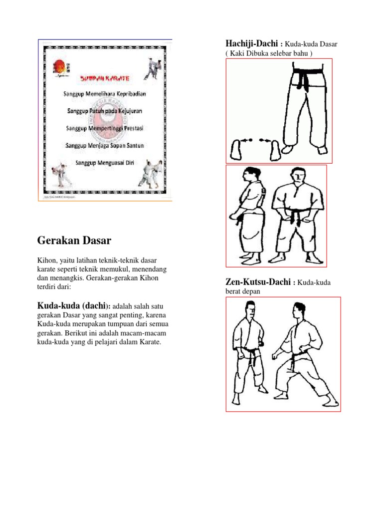 Teknik Dasar Karate untuk Pemula | PDF