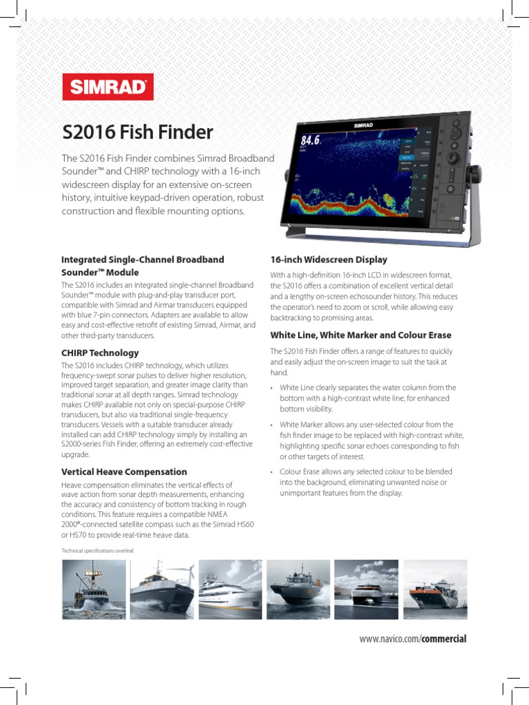 Simrad S2016 | PDF