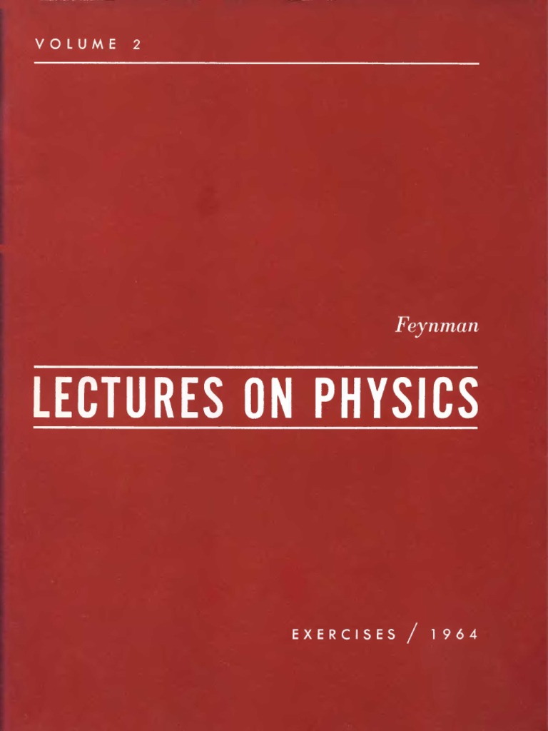 Feynman Exercises Vol2 | PDF