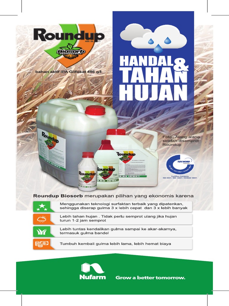 Roundup Biosorb Brosur 210mm X 100mm FA PDF | PDF