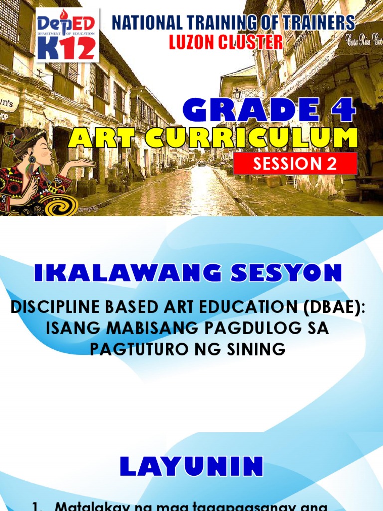 Grade 4 Art Curriculum: DBAE Training | PDF