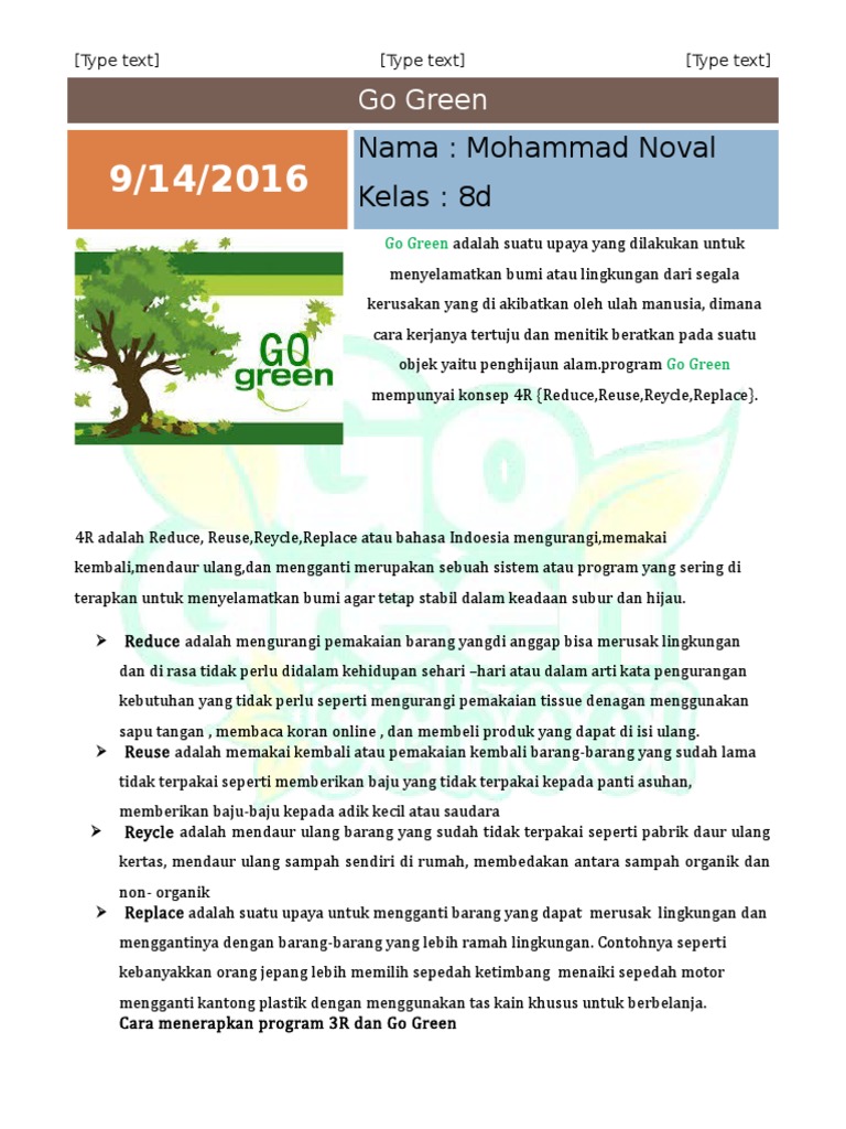 Go Green | PDF