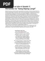 TULA - Sa Panahon NG Kilusang Propaganda | PDF