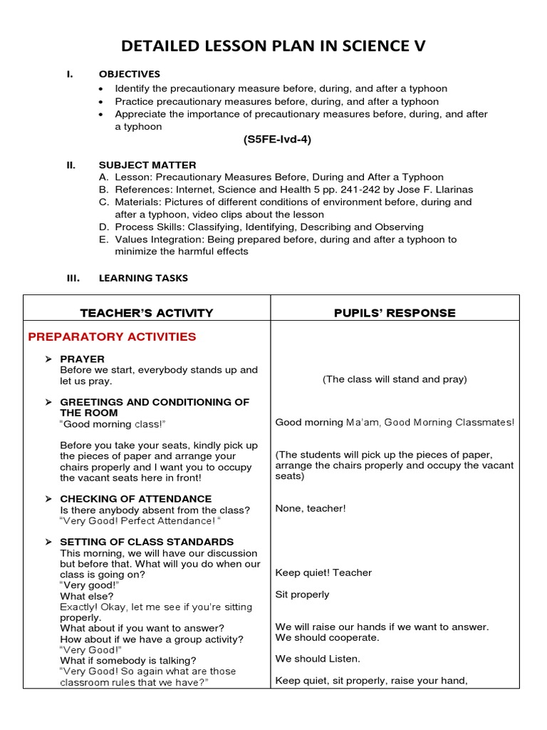 Final Demonstration Detailed Lesson Plan | PDF
