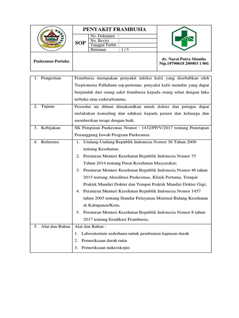 Penyakit Frambusia | PDF