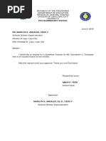 Request Letter To Conduct Orientation | PDF