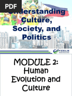 UCSP - Human Evolution | PDF | Paleolithic | Human