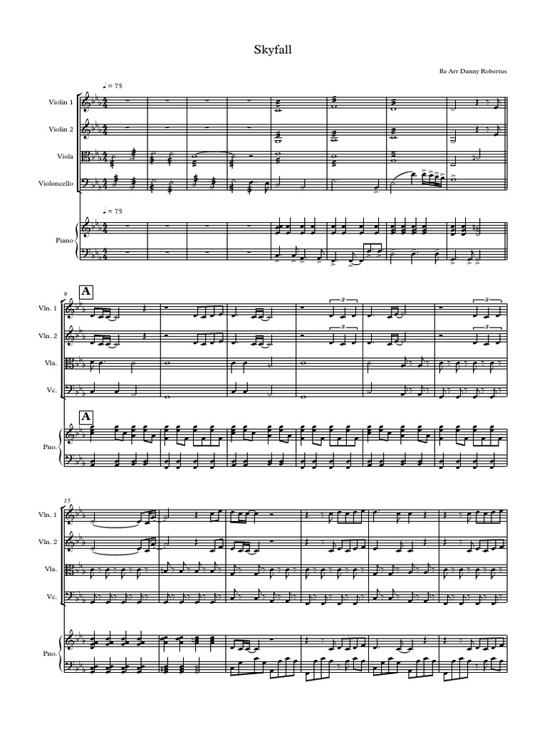 SKYFALL - Score and Parts | PDF