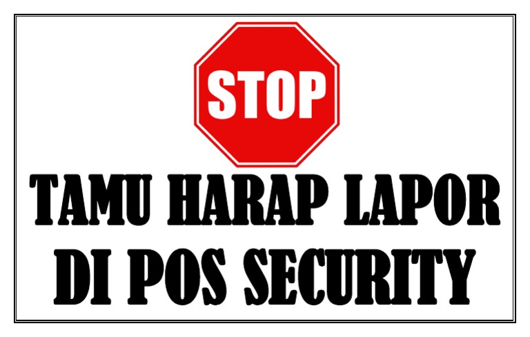 Tamu Harap Lapor | PDF