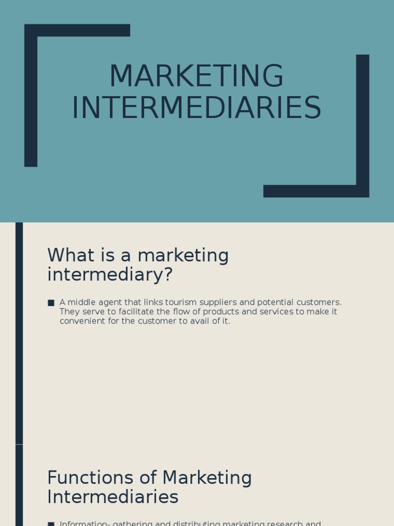 Marketing Intermediaries | PDF