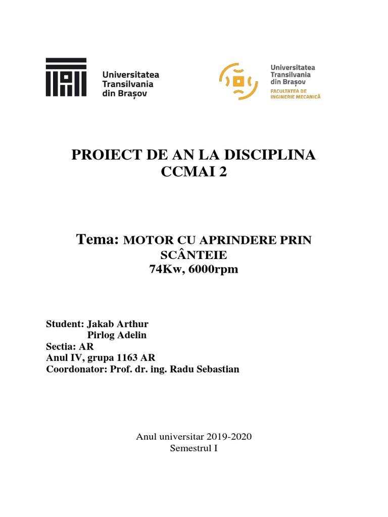Ccmai2 Proiect PDF | PDF