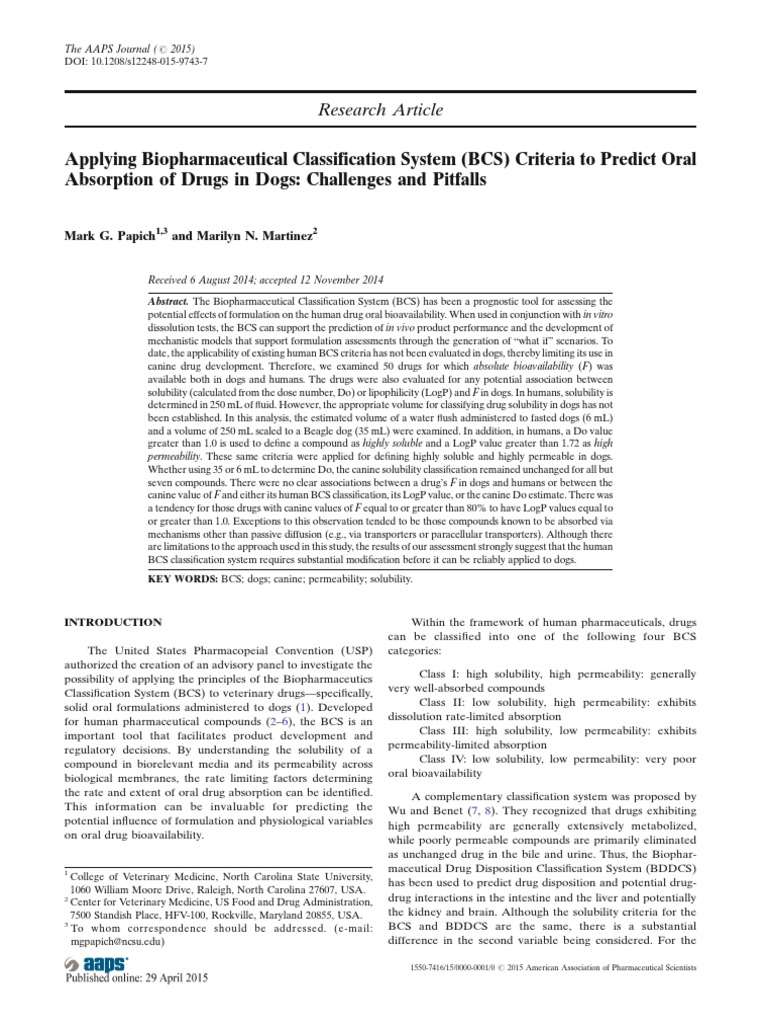 BCS Classification Article | PDF