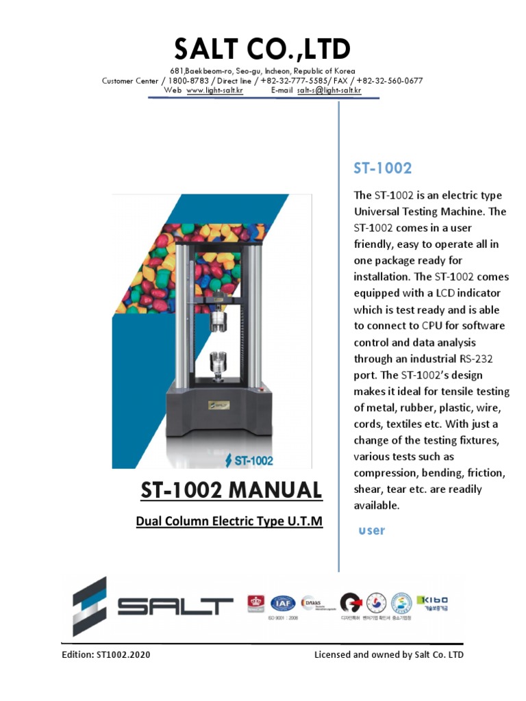 St 1002 100kn Manual Pdf