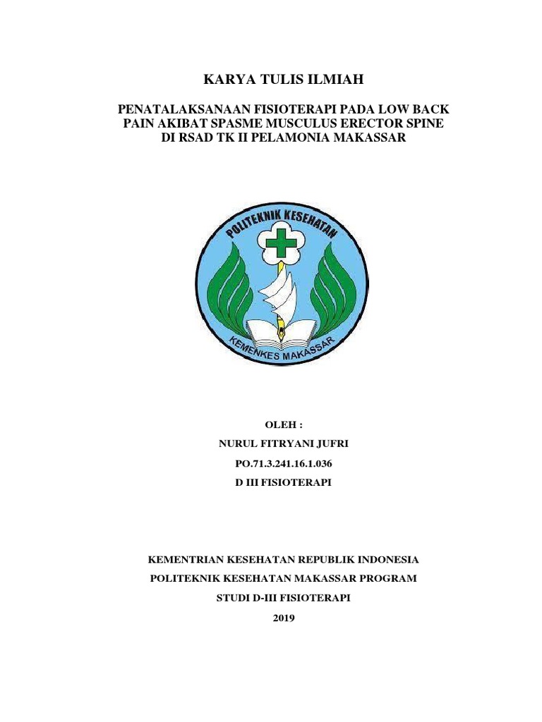 Fisioterapi untuk Nyeri Punggung Bawah | PDF