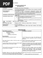 Detailed Lesson Plan in Grade 8 Pythagorean Theorem | PDF | Mathematics | Elementary Geometry