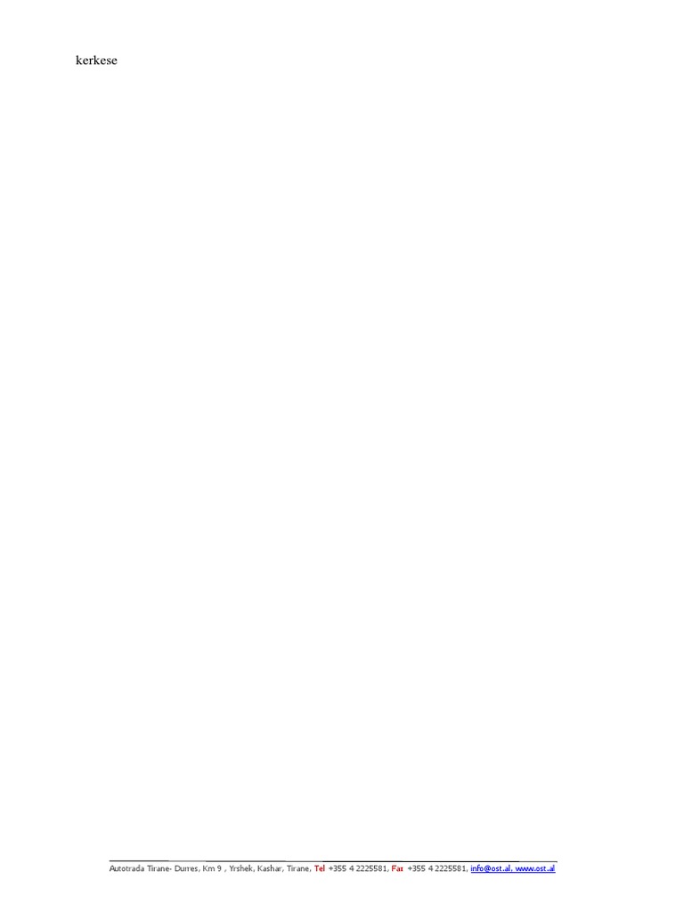 Kerkese Per Baze Materiale | PDF