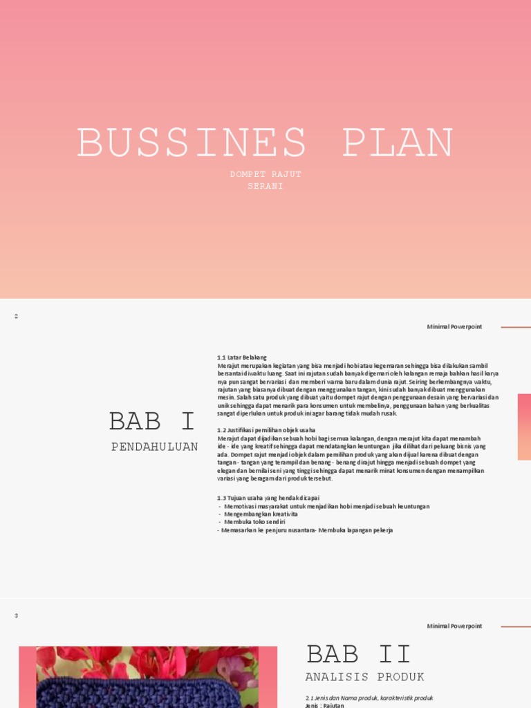 Proposal Bussines Plan | PDF