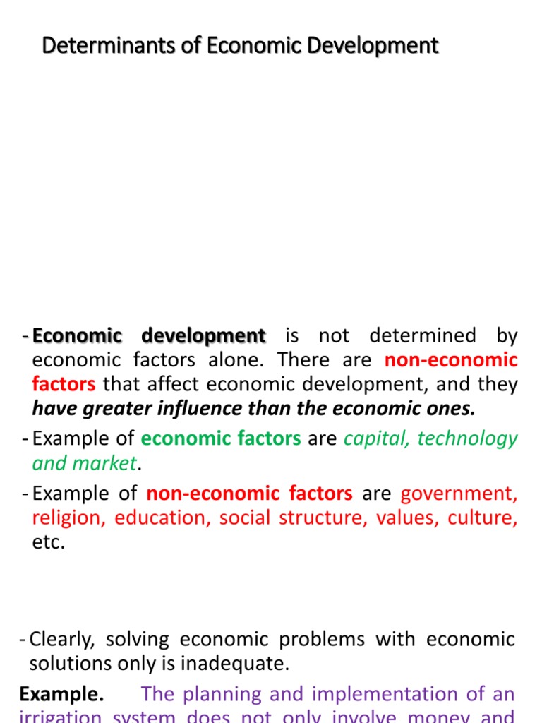 Chapter 3 Determinants of Economic Development | PDF