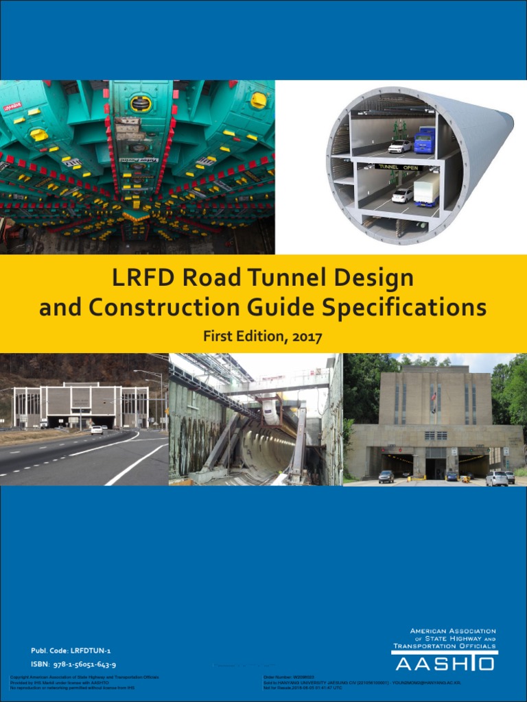 AASHTO LRFD Tunnel PDF | PDF