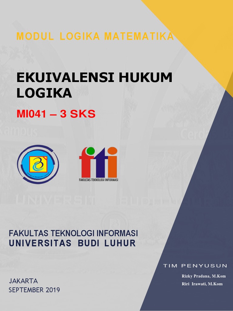 MODUL LOGMAT Pert4 | PDF | Metode & Bahan Ajar | Sains & Matematika