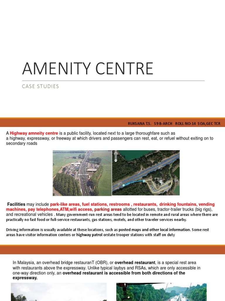 Highway Amenity Centre Overview | PDF