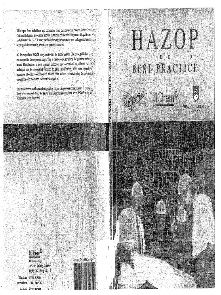 HAZOP Guide To Best Practice - EPSC-IChemE PDF | PDF