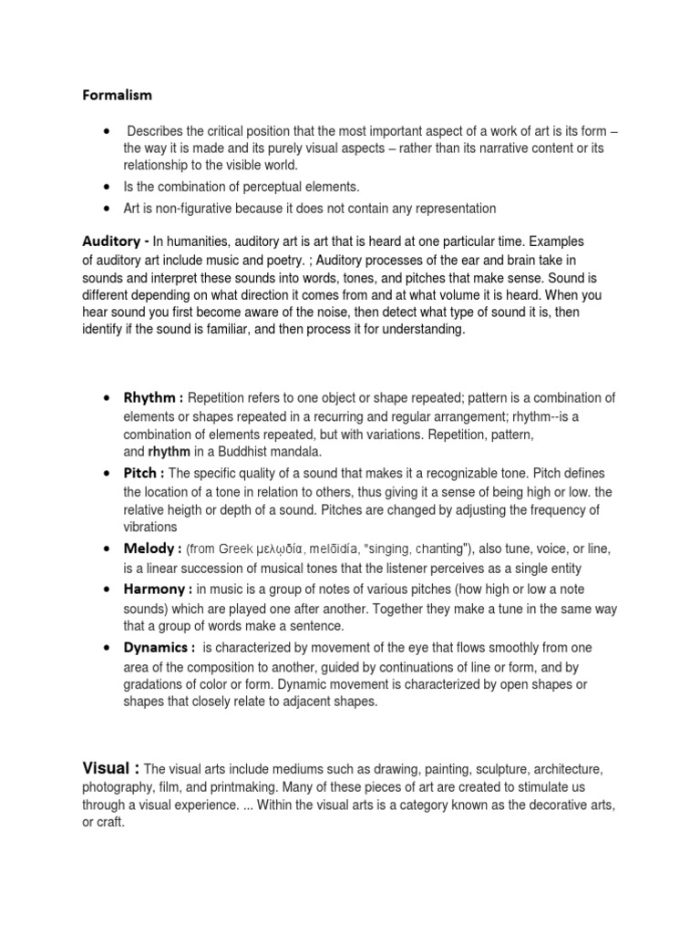 Formalism Report | PDF