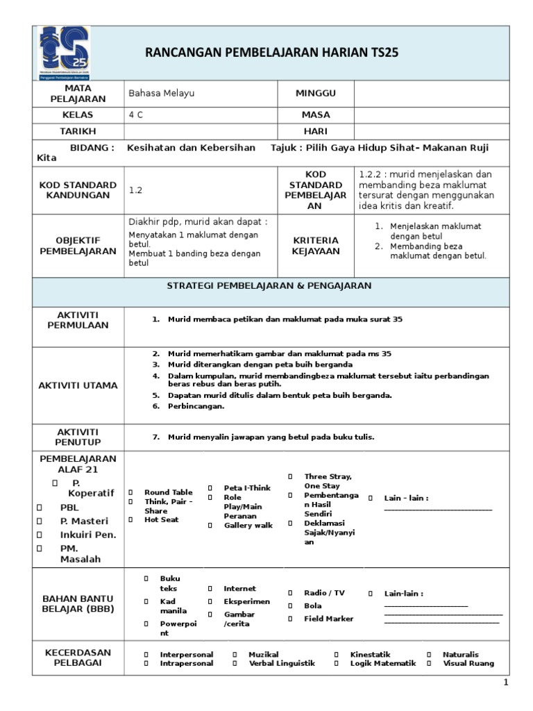 Pilih Gaya Hidup Sihat | PDF