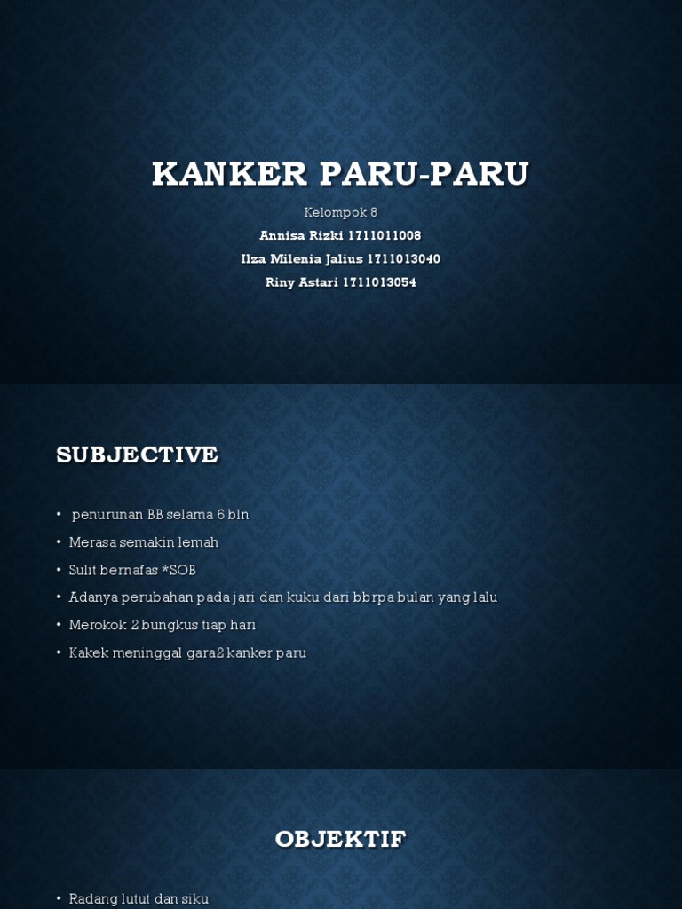 Farmakoterapi Kanker Paru-Paru | PDF