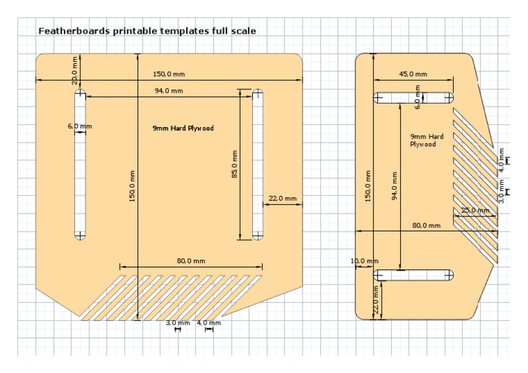 Featherboards Printable Template | PDF | Home & Garden