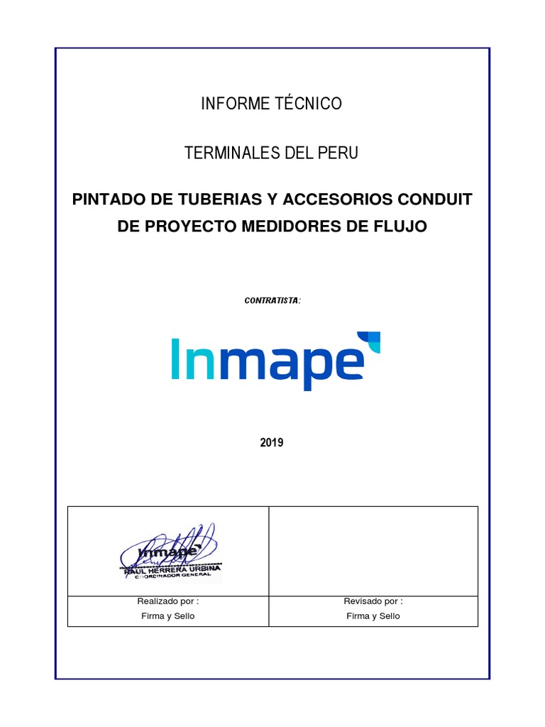 Informe Tecnico Pintura (TP) PDF | PDF