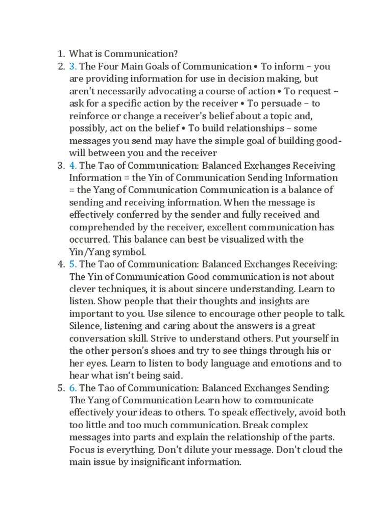 Goals of Effective Communication | PDF | Career & Growth | Self-Improvement