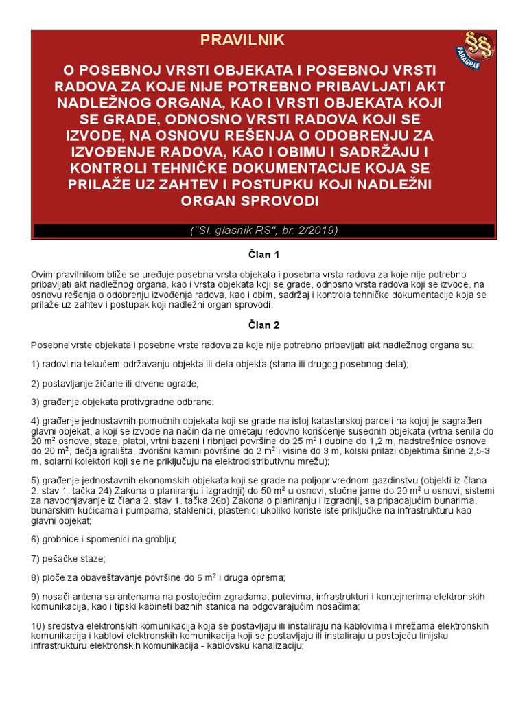 Pravilnik Za 145 | PDF
