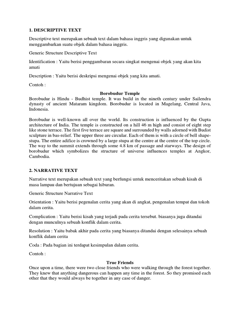 13 Genres Text Dan Contohnya | PDF