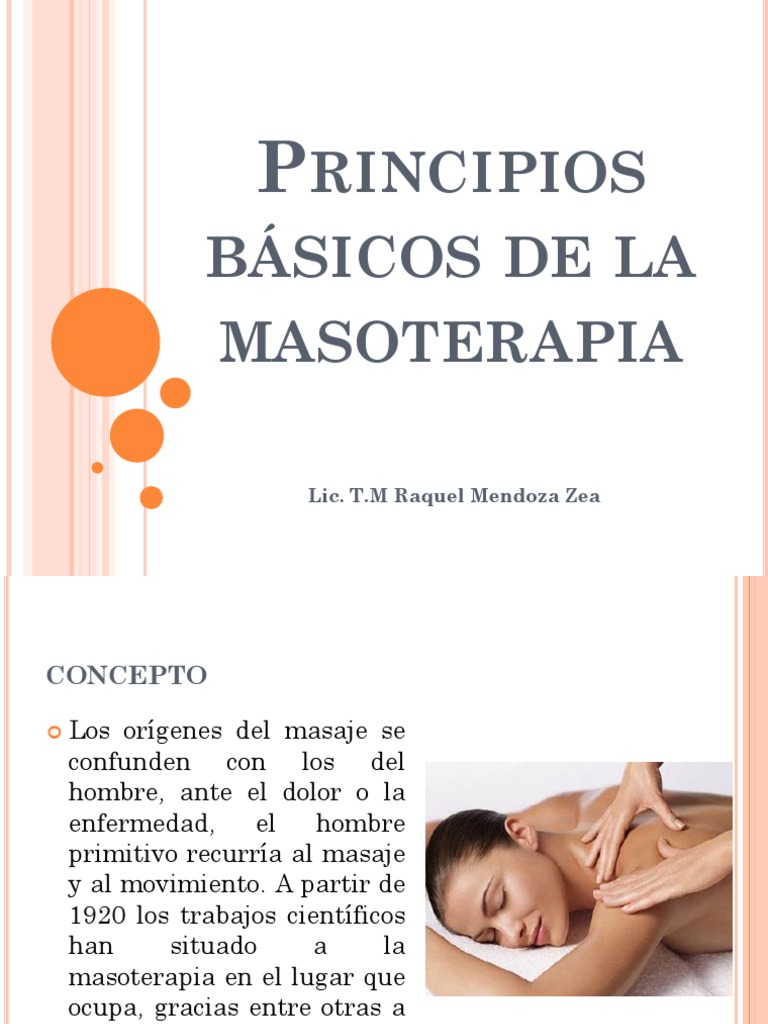 Fundamentos de la Masoterapia | PDF