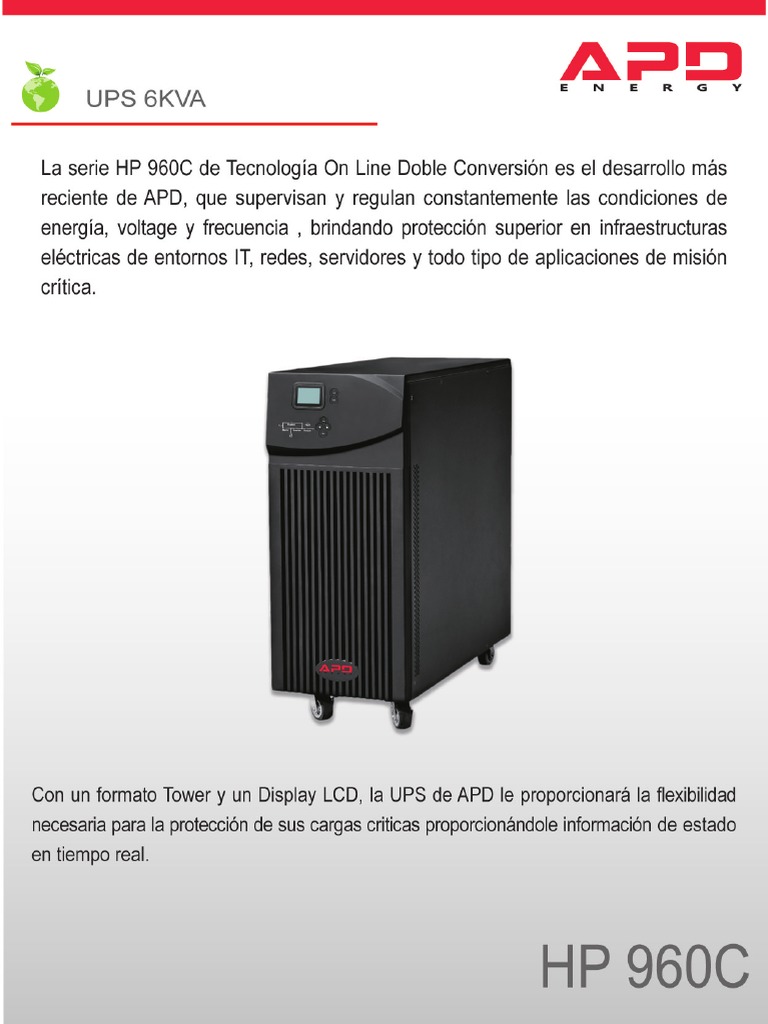 HP 960C-6 Kva | PDF