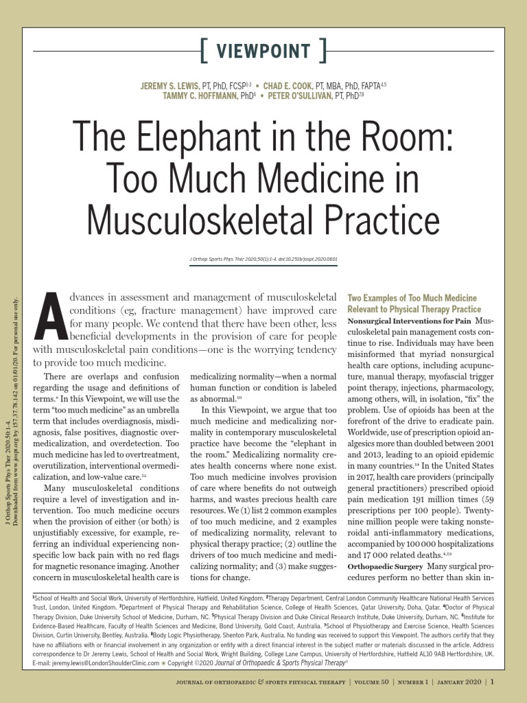 Jospt 2020 0601 | PDF