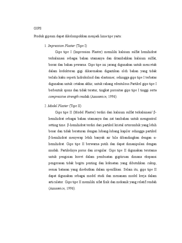 Tipe Gips | PDF